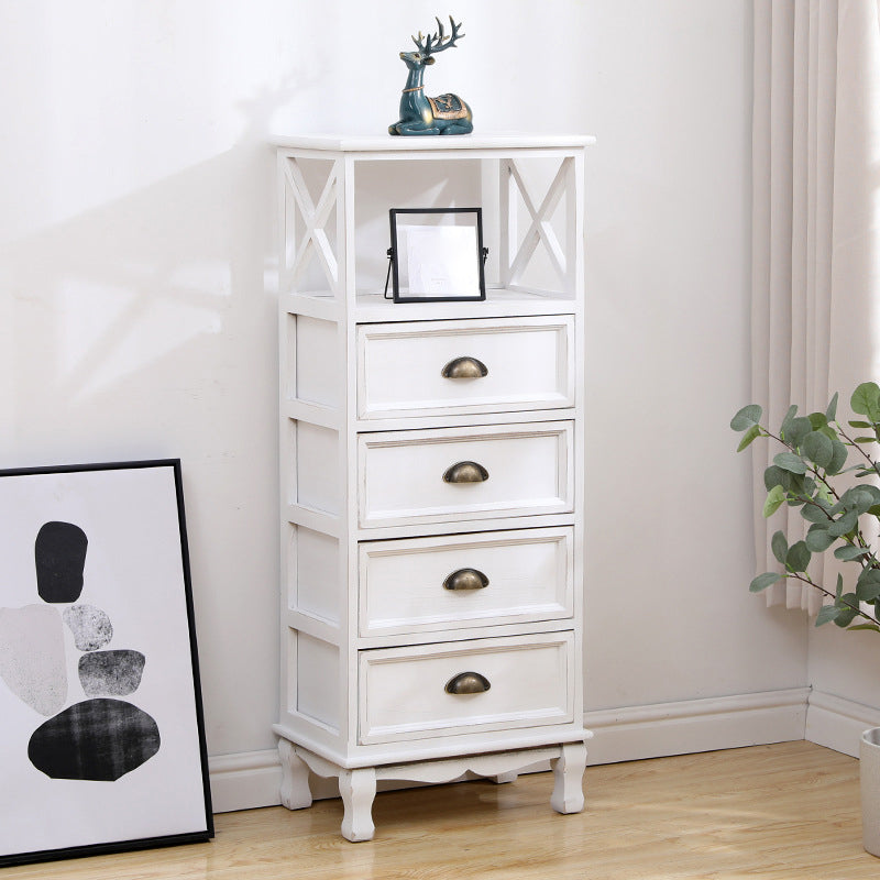 Coastal Storage Chest Solid Wood Dresser with 1/2/3/4 Drawers , 11.7 ...